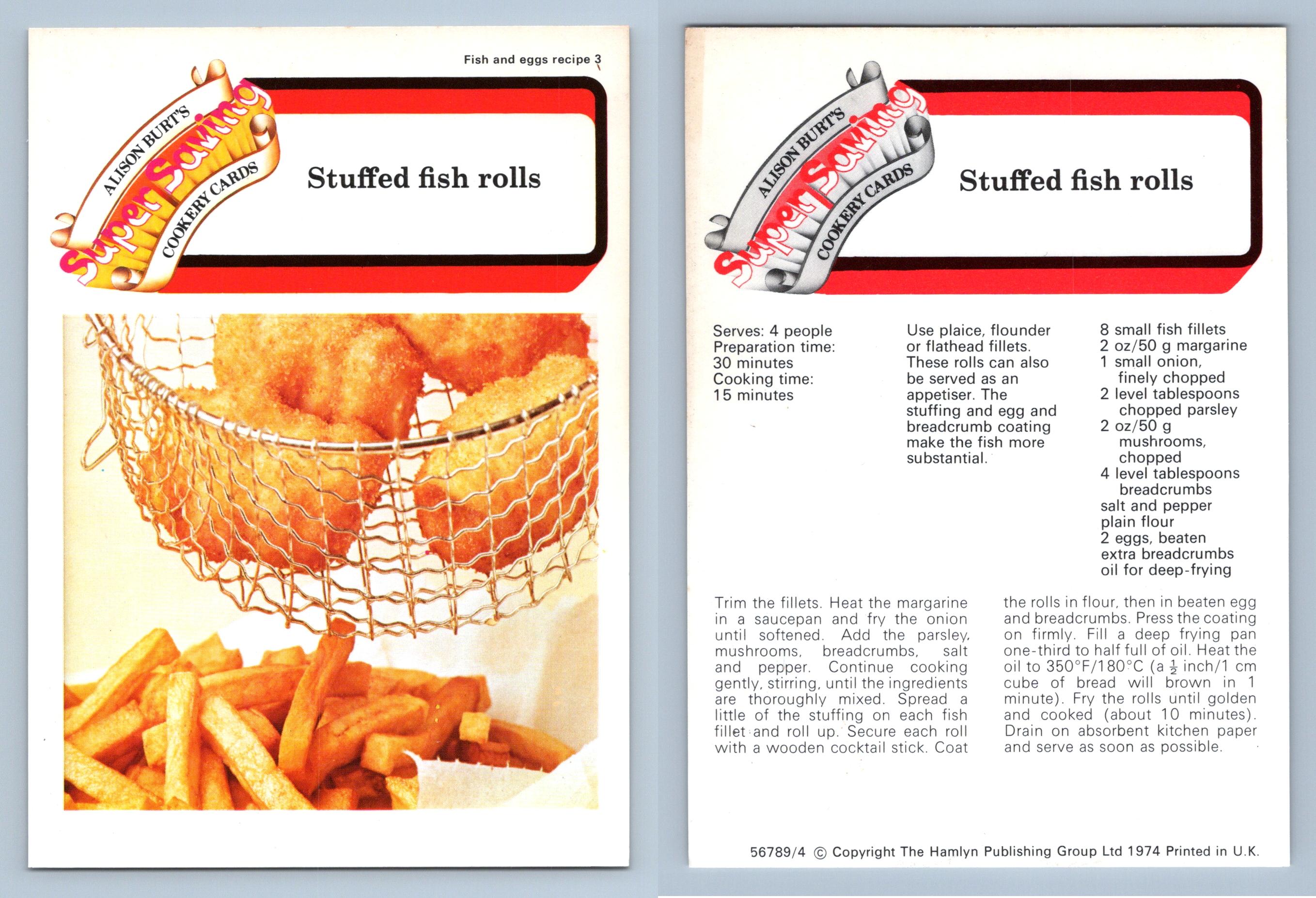 Stuffed Fish Rolls #3 Fish & Eggs Alison Burts Super Saving Recipe Car ...