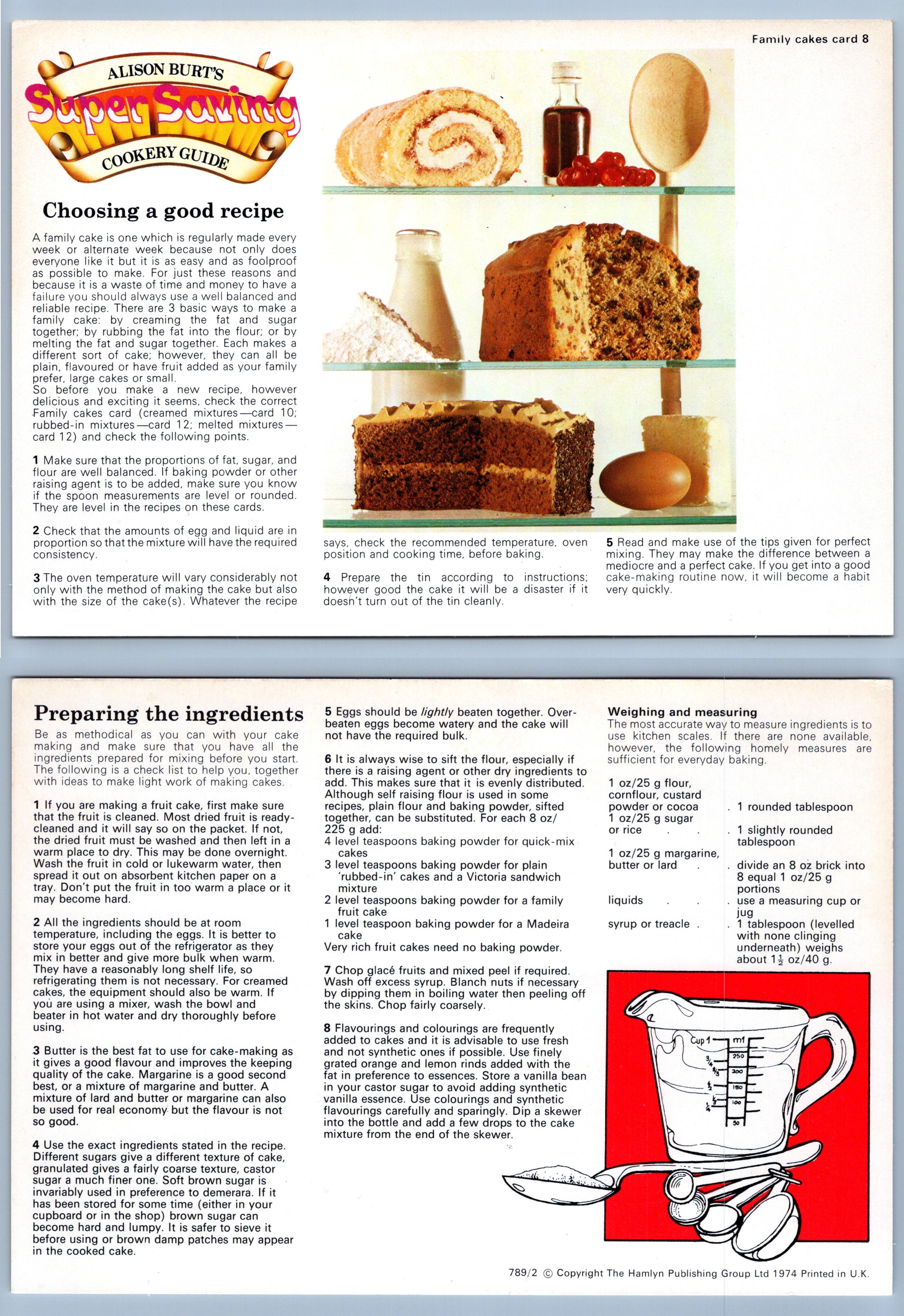 Choosing A Good Recipe #8 Alison Burts Super Saving Cookery Guide Reci ...
