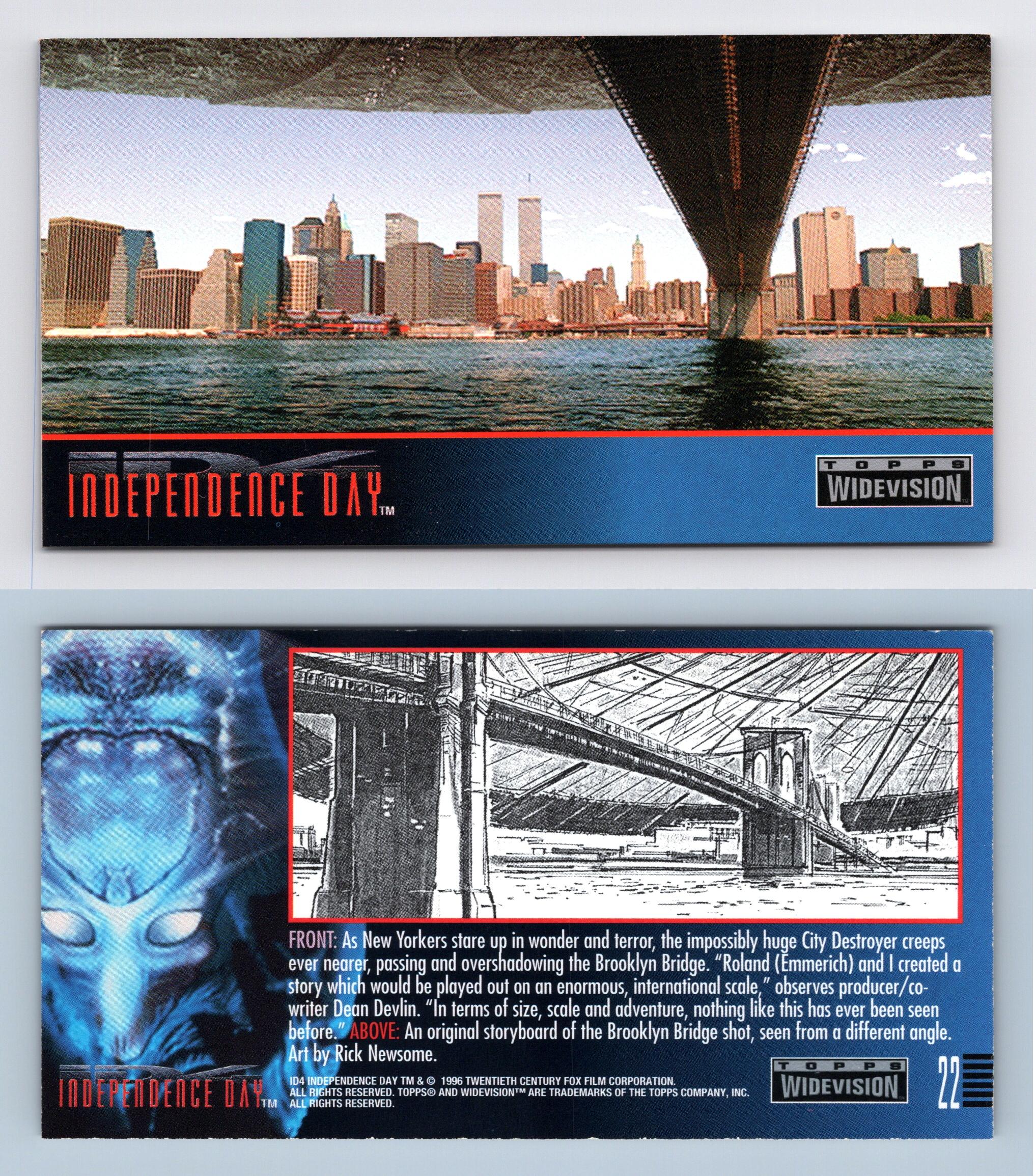 Independence Day #22 Topps 1996 Widevision Trading Card – Breakoutcards