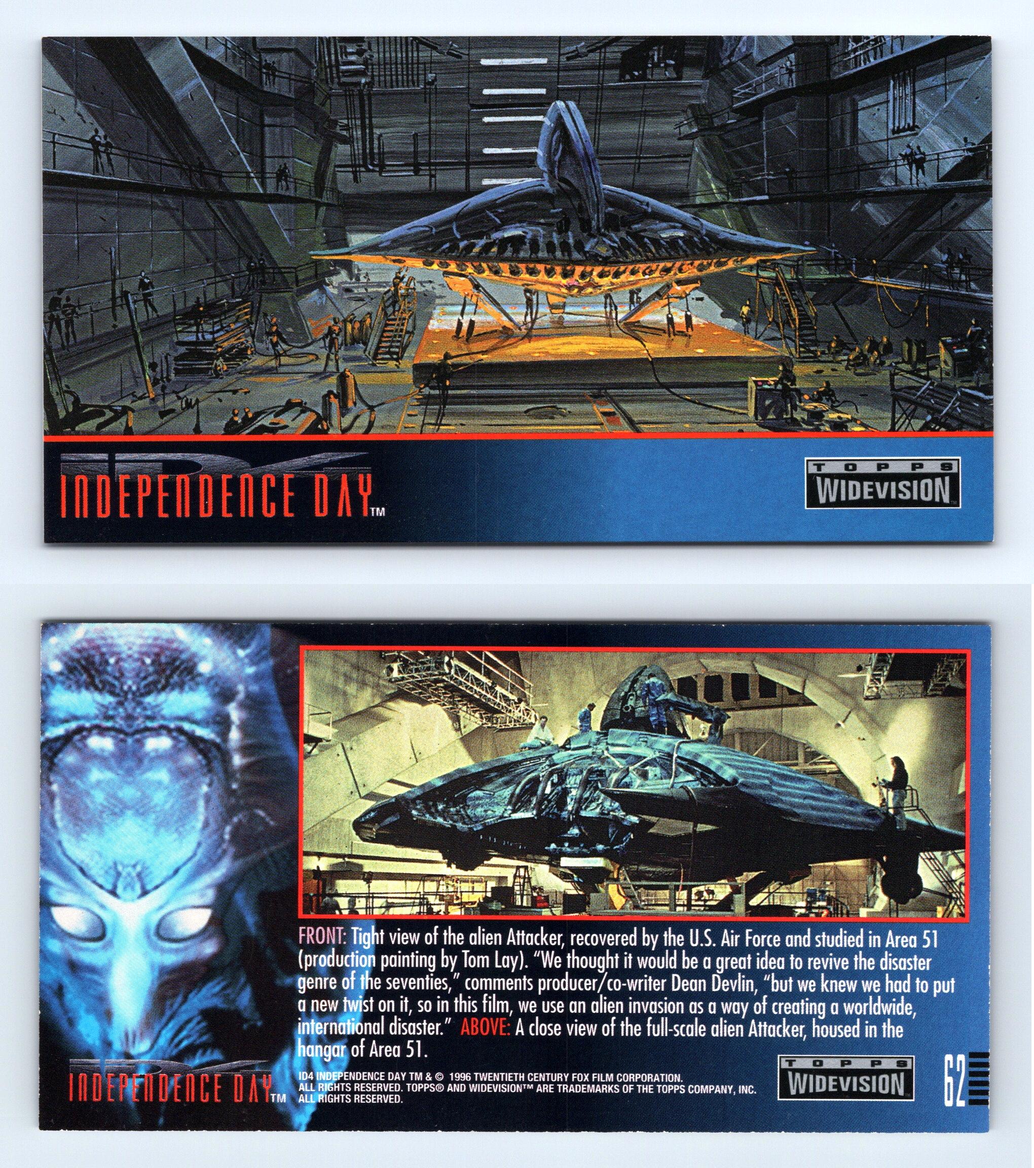 Independence Day #62 Topps 1996 Widevision Trading Card – Breakoutcards