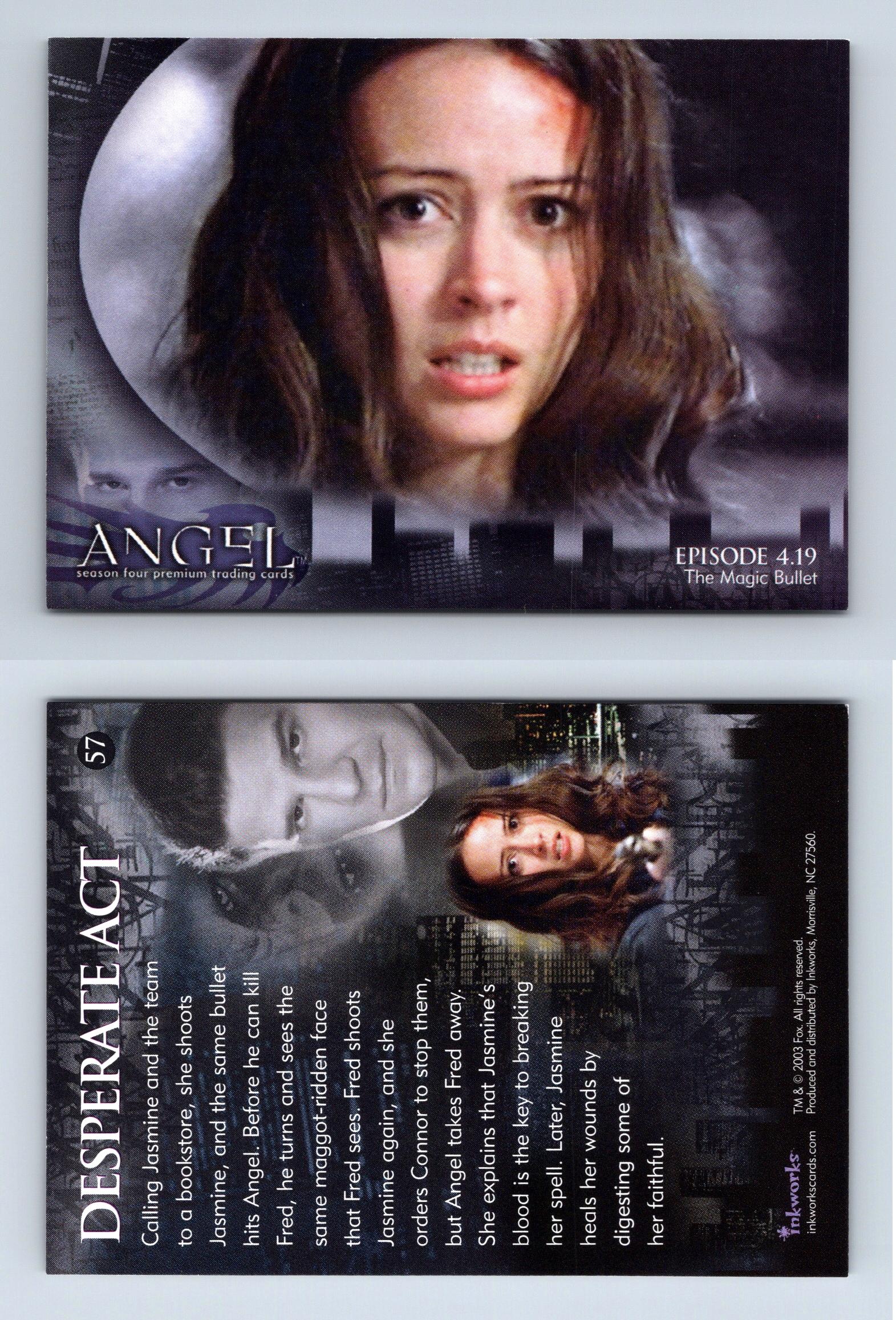 Desperate Act #57 Angel Season 4 Inkworks 2003 Trading Card – Breakoutcards
