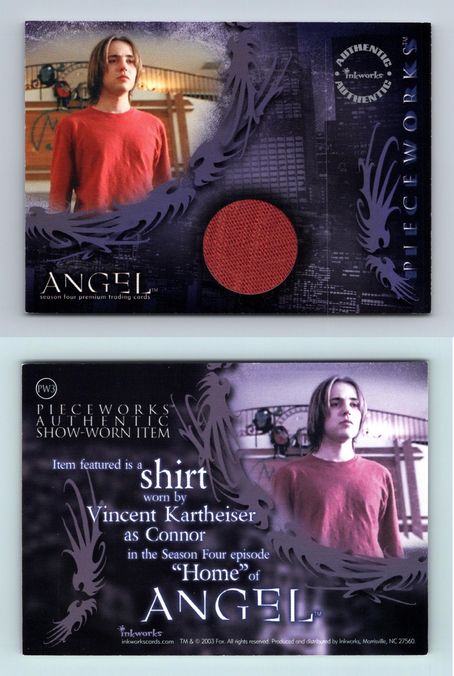 Vincent Kartheiser As Connor #PW3 Angel Season 4 Inkworks 2003 Piecewo ...