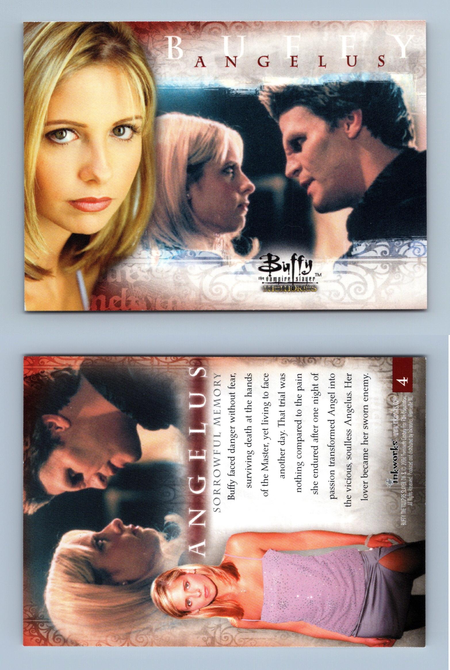 Angelus #4 Buffy The Vampire Slayer Memories 2006 Inkworks Trading Car ...