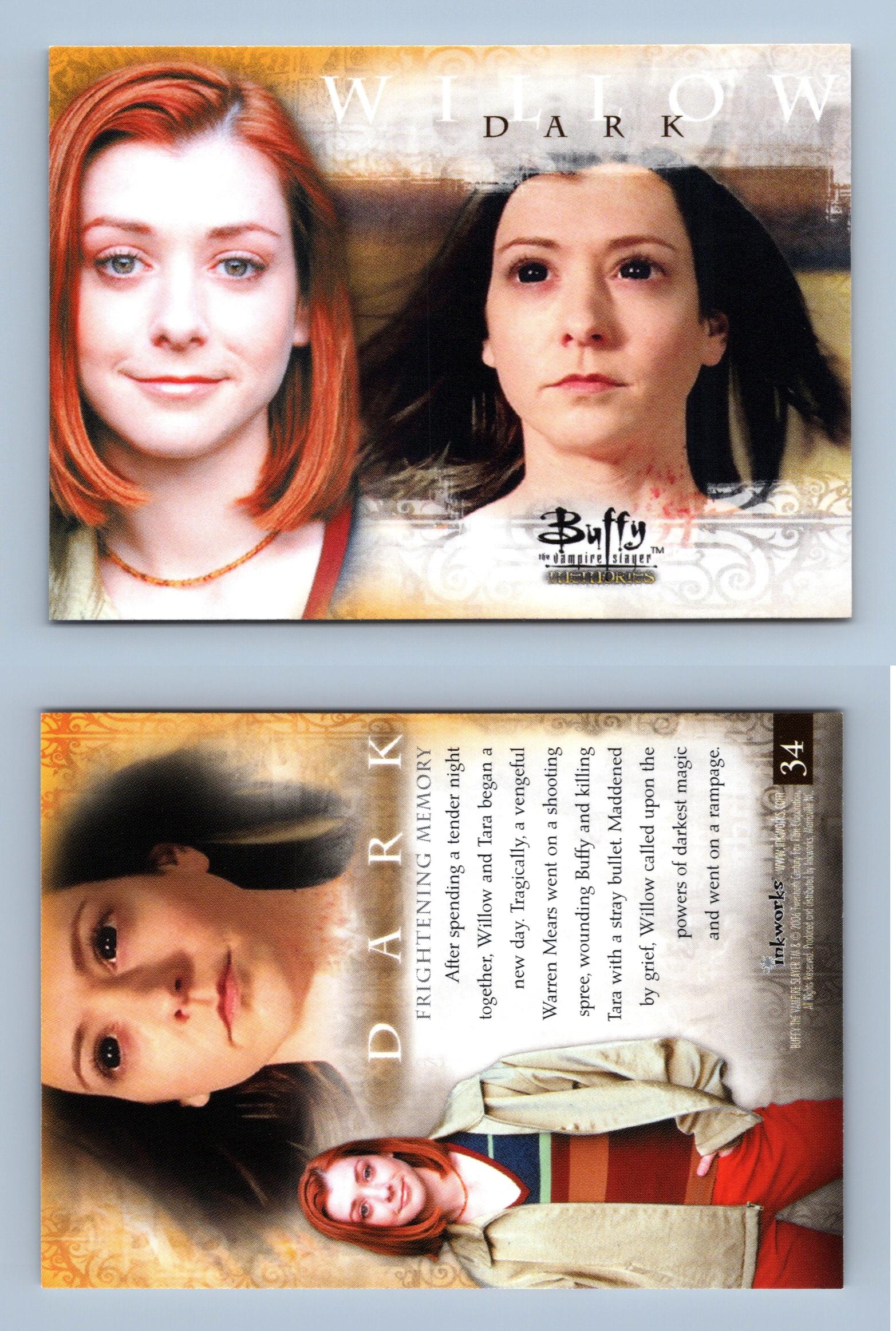 Dark #34 Buffy The Vampire Slayer Memories 2006 Inkworks Trading Card ...