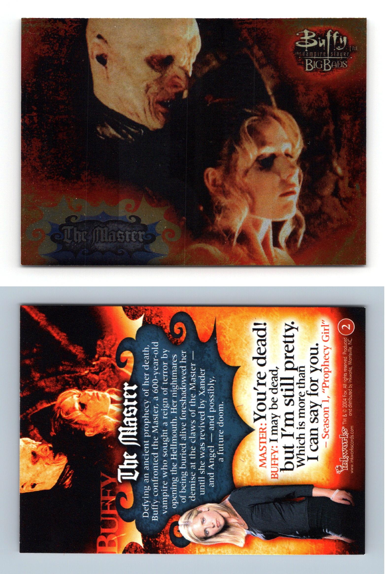 The Master #2 Buffy The Vampire Slayer Big Bads 2004 Inkworks Trading ...