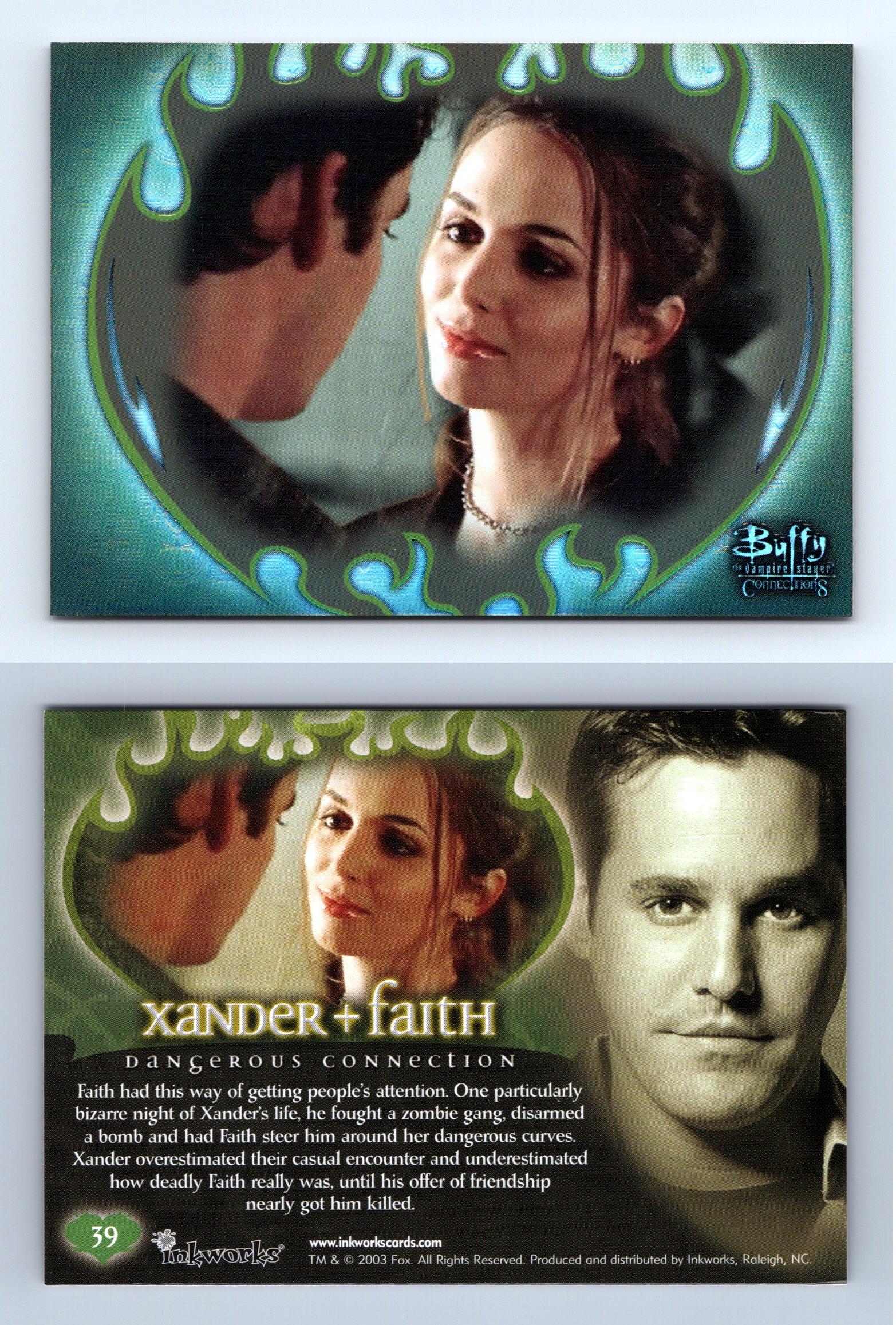 Xander + Faith #39 Buffy The Vampire Slayer Connections 2003 Inkworks ...