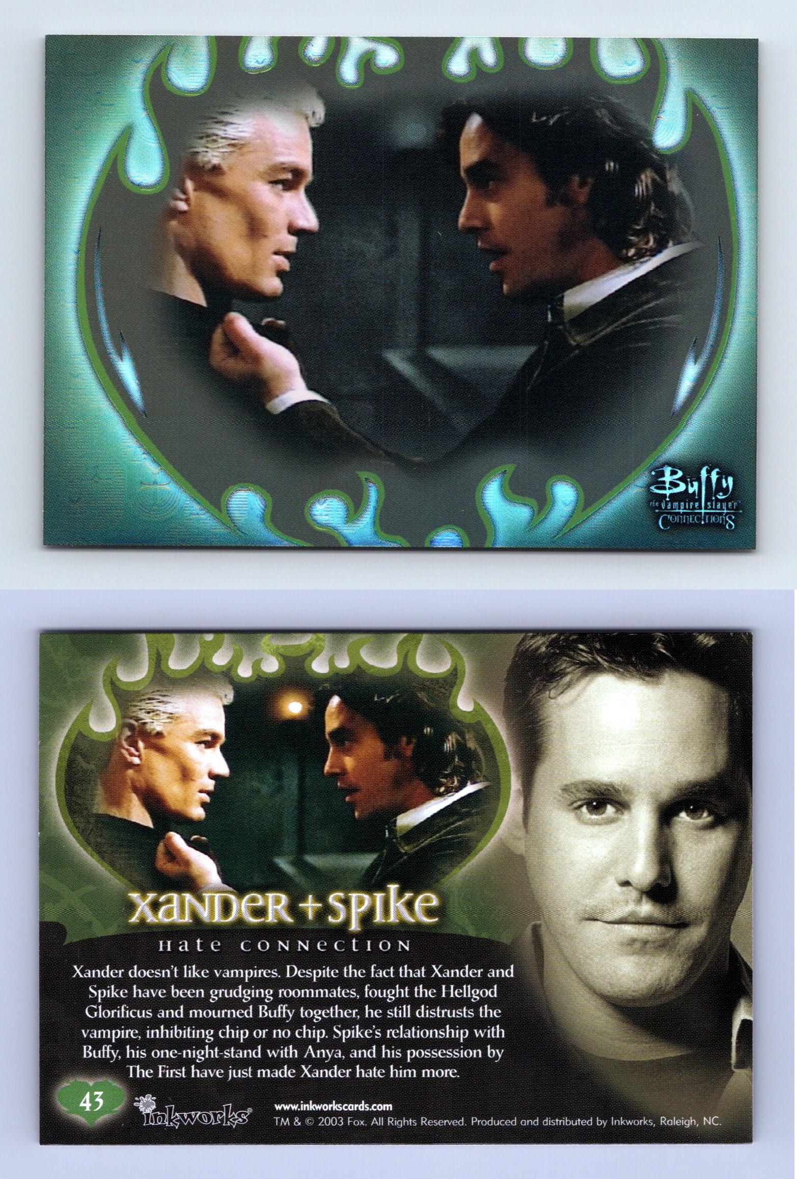 Xander + Spike #43 Buffy The Vampire Slayer Connections 2003 Inkworks ...