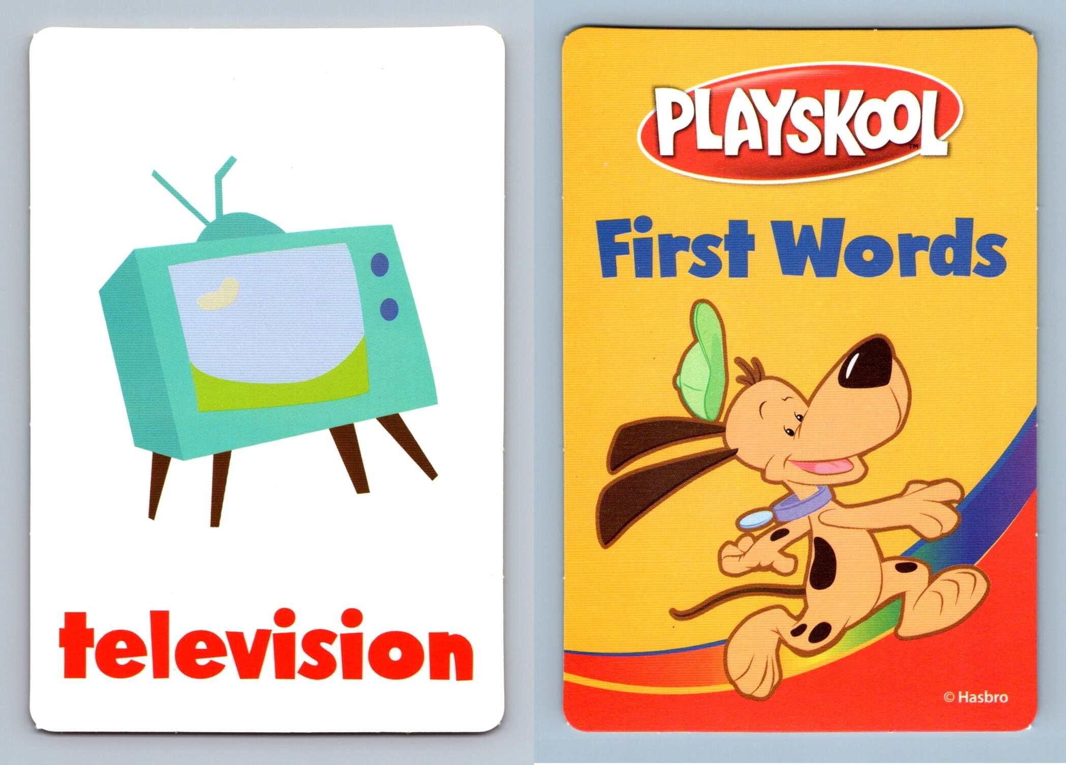 Television - First Words Language Pre K-K Flash Card – Breakoutcards