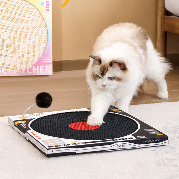 Record Player Cat Scratching Board – NucbnClub
