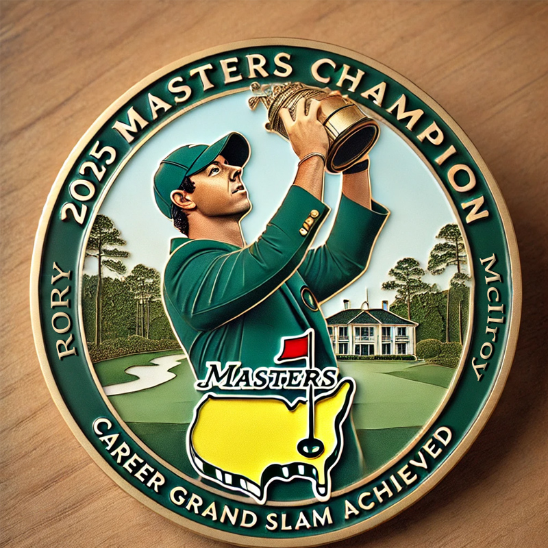 🔥Limited Edition🎁McIlroy Wins 89th Masters Memorial Coin – Terioup