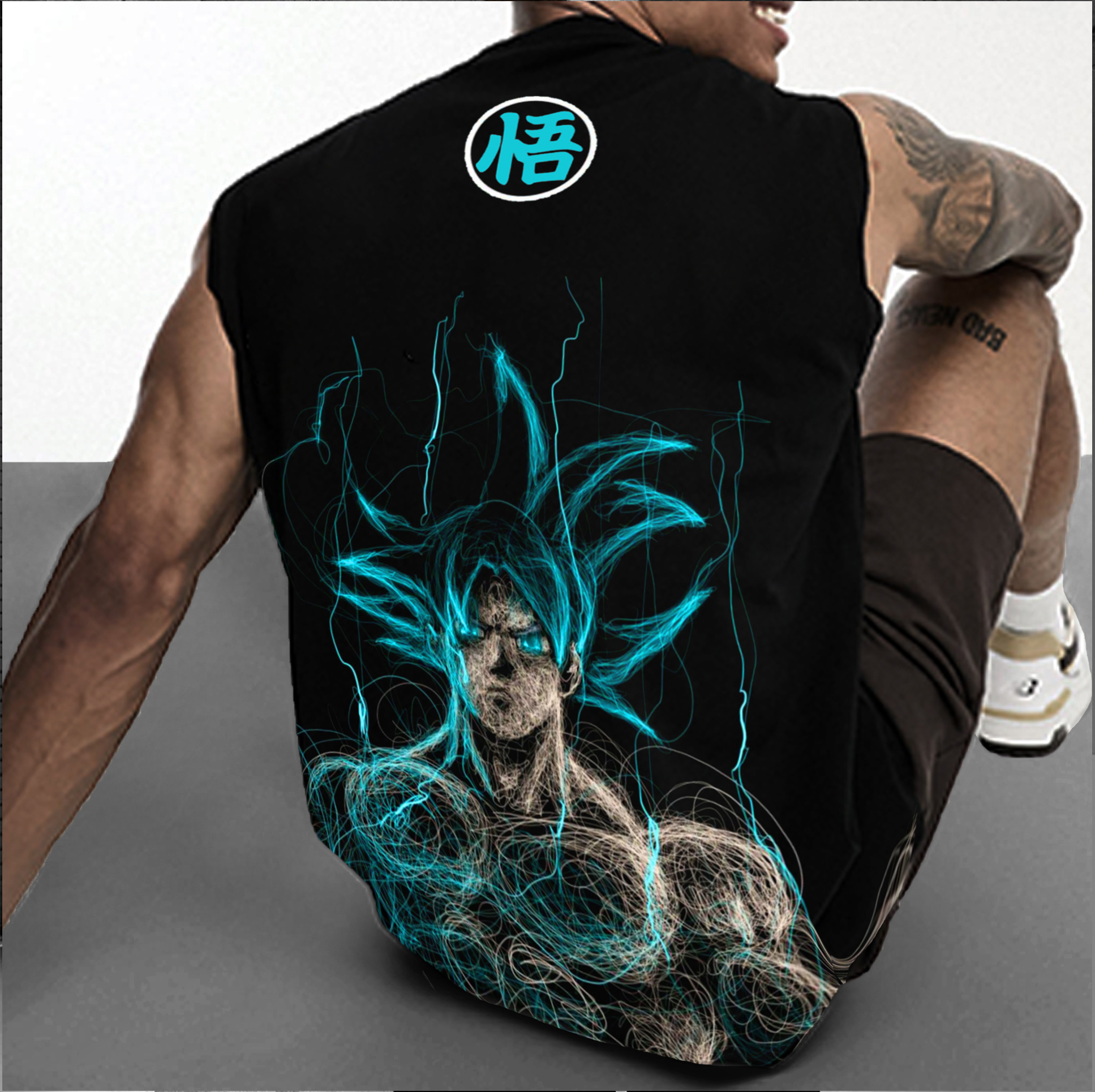 Unisex DBZ Goku Blue Form Anime Sleeveless Tank – Teegamechanger