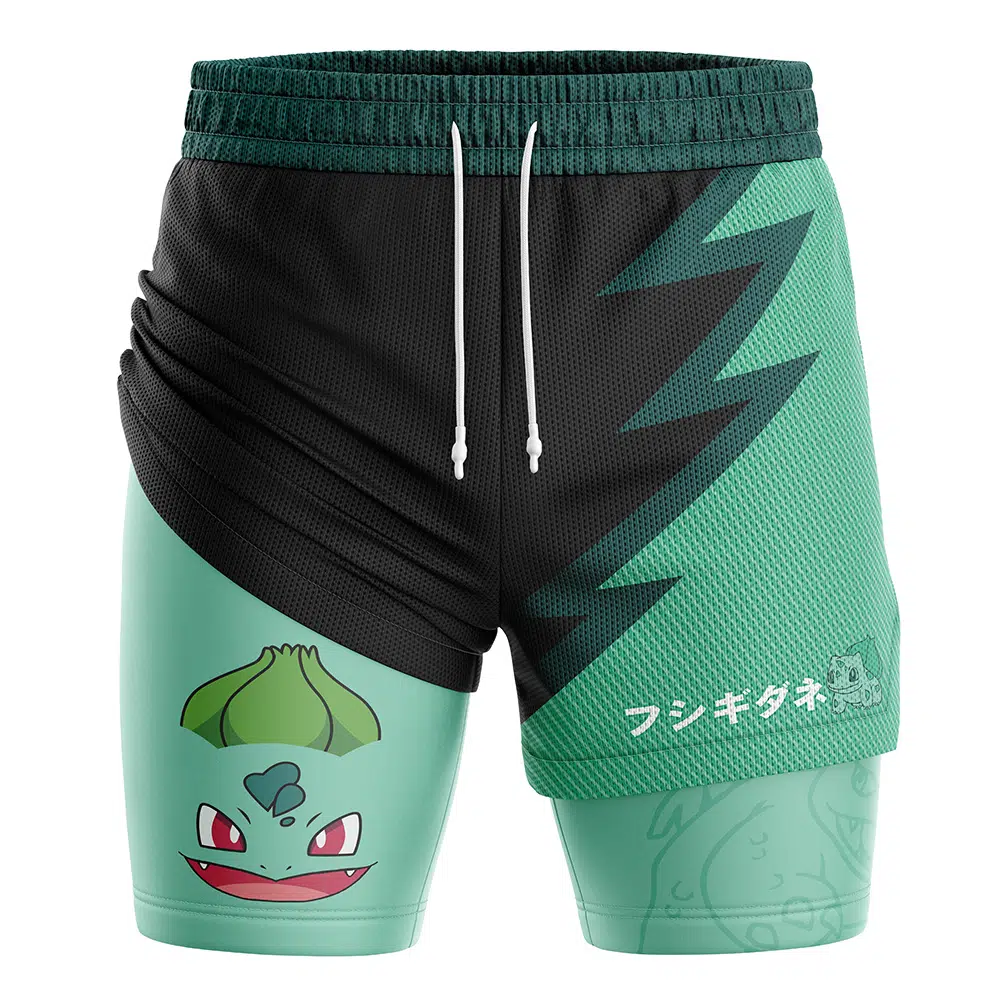 Bulbasaur Pokemon 2-in-1 Performance Shorts – Teegamechanger