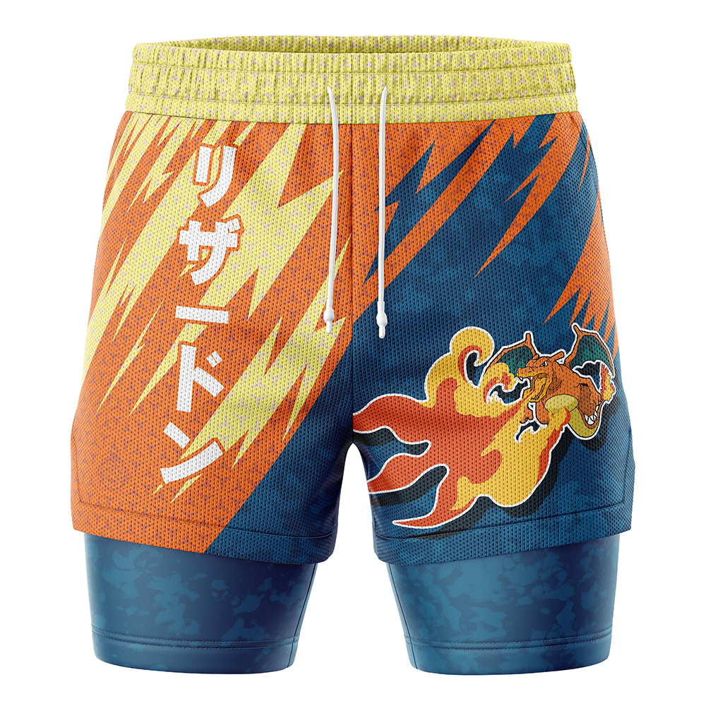 Charizard Attack V1 Pokemon 2-in-1 Performance Shorts – Teegamechanger