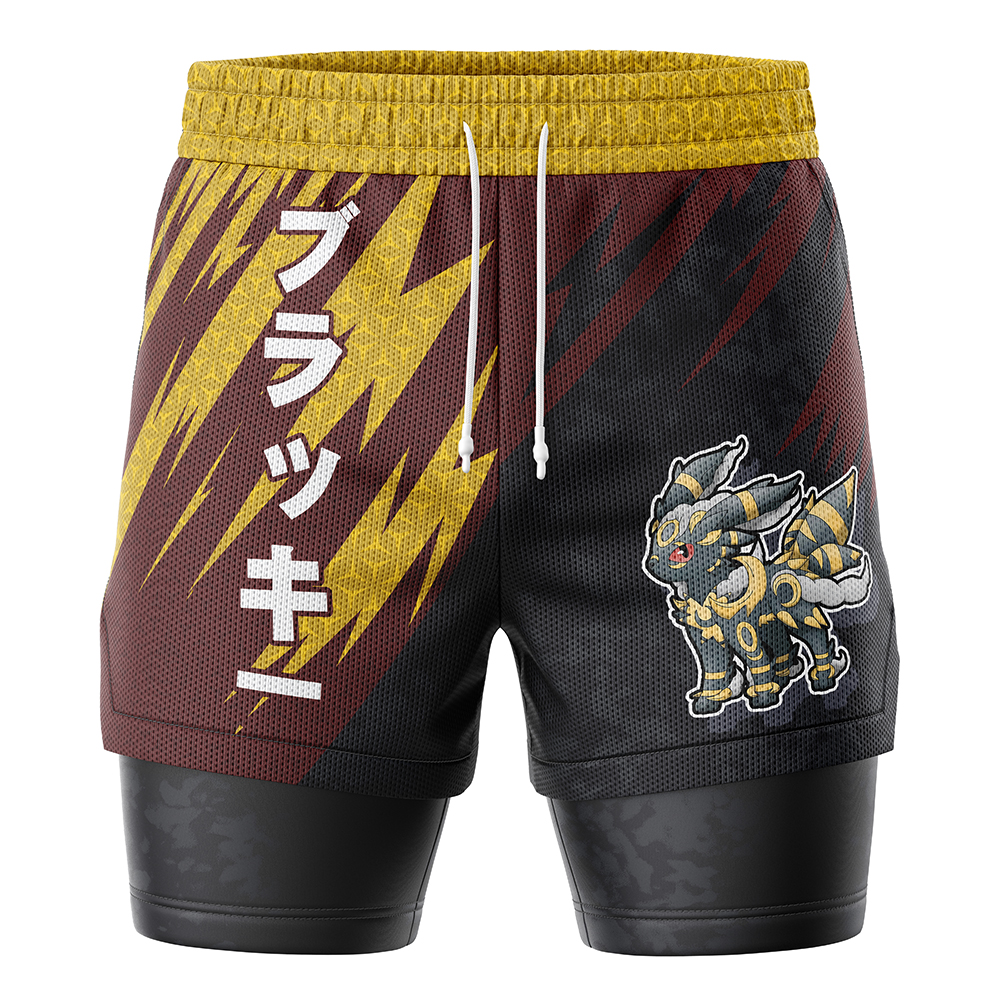 Umbreon Attack V1 Pokemon 2-in-1 Performance Shorts – Teegamechanger