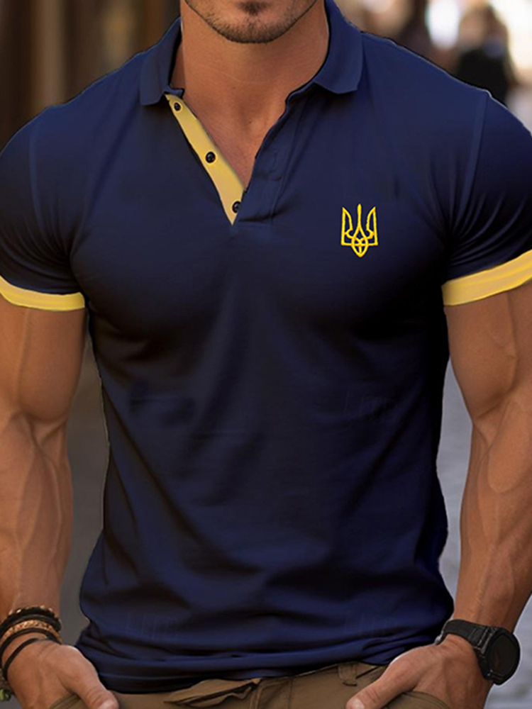 Men's Ukraine Trident Art Polo Shirt – zeninscape