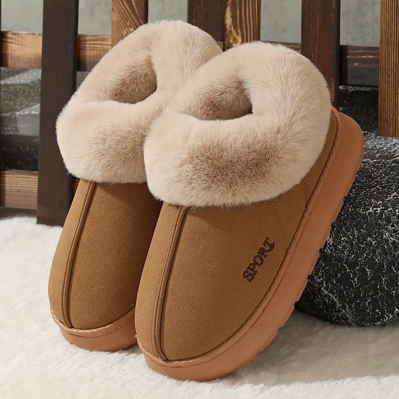 💖LAST DAY PROMOTION 56% OFF💖Women's Non-slip Mute Warm Fluffy Shoes ...