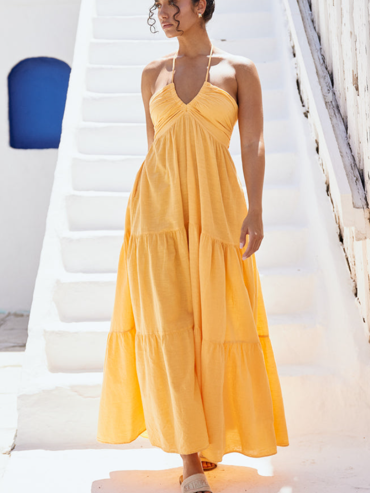 Long Neck Dress – CoralSunday
