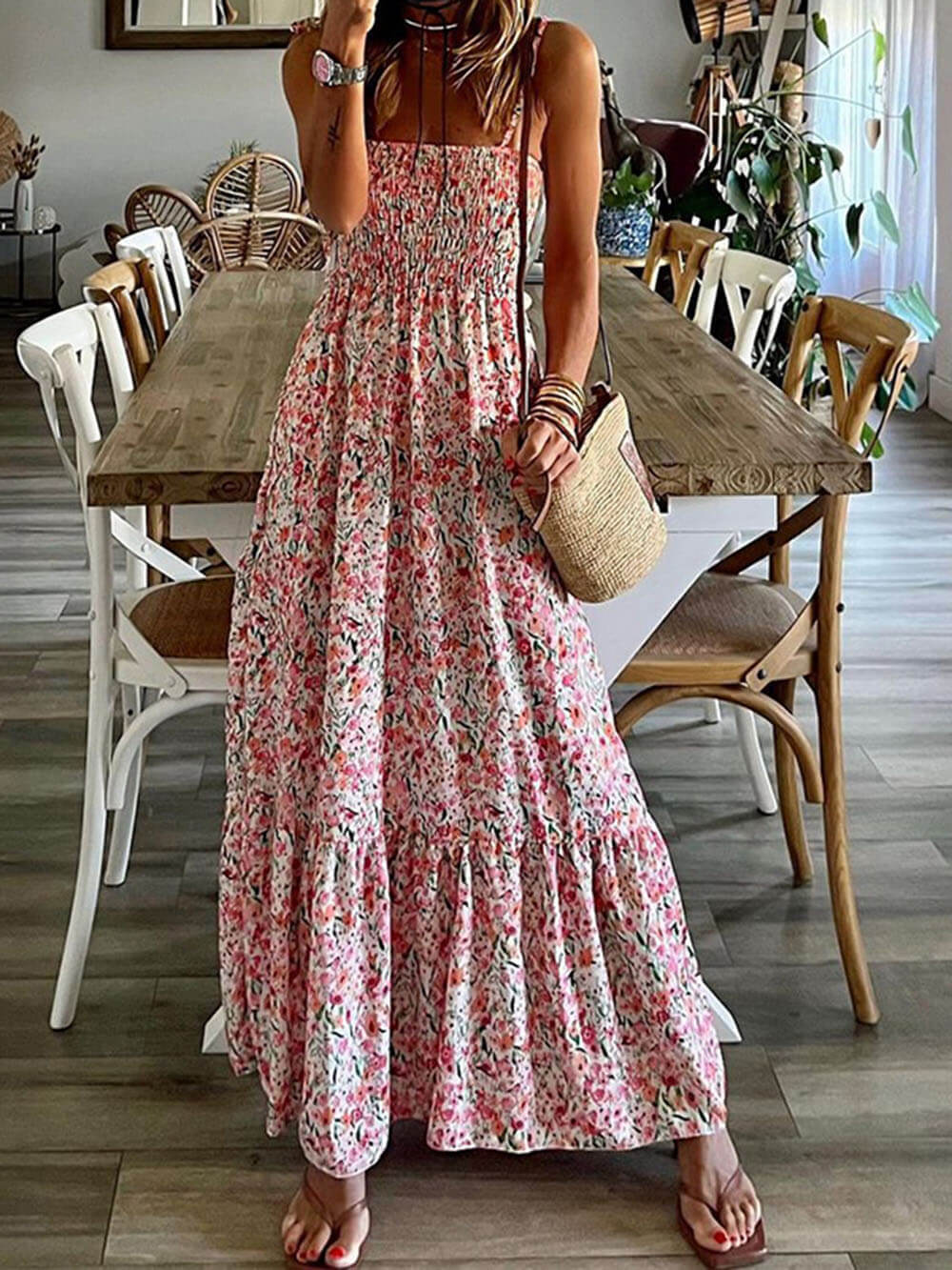 Bohemian Printed Slip Dress – ladyoccassion