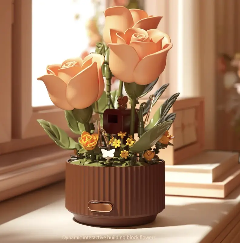 Blooming Garden Building Blocks – DIY Eternal Flower Decoration ...