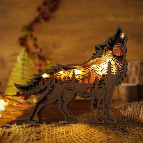 Wolf Carving Handcraft Gift – Relaxpact