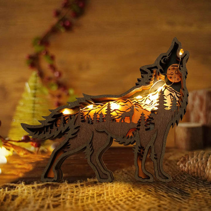 3D wooden Animal Carving Handcraft Gift – Relaxpact