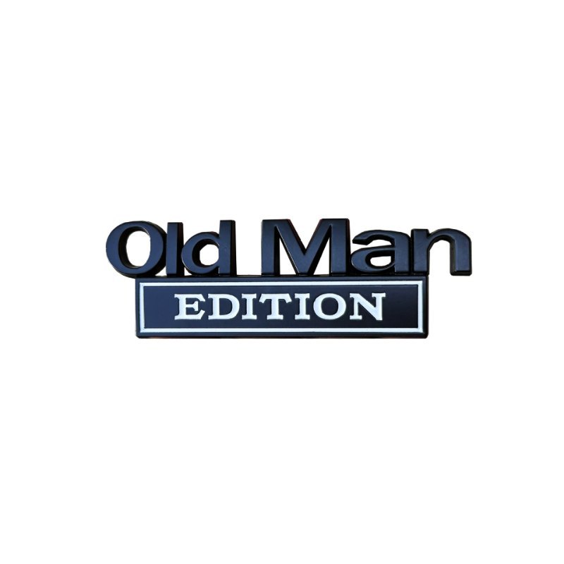Old Man Edition - Emblem Sticker Badge, Funny Decals for Car, Truck, S ...