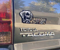 Black Labrador Car Badge Laser Cutting Car Emblem CE005 – Rotikac