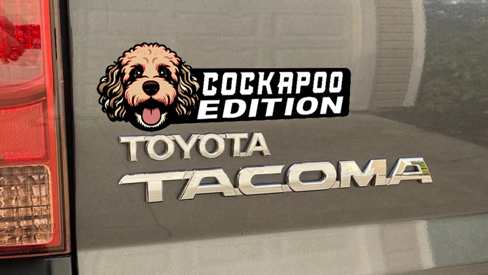 Cockapoo Car Badge Laser Cutting Car Emblem CE133 – Rotikac