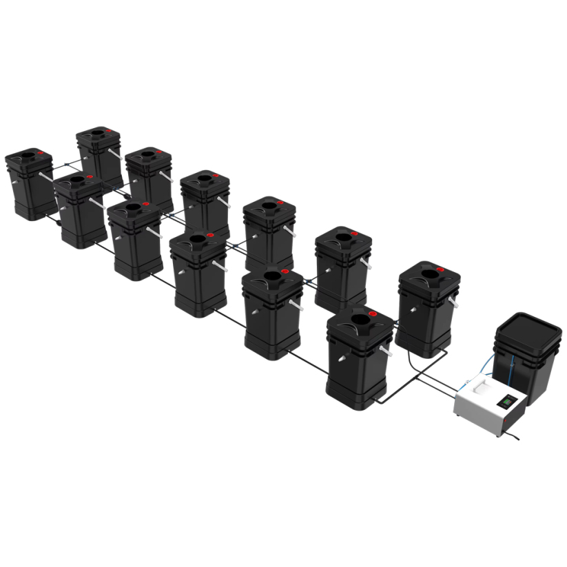 12-Pot Site Aeroponics Buckets RDWC Hydroponic Growing System Kits ...