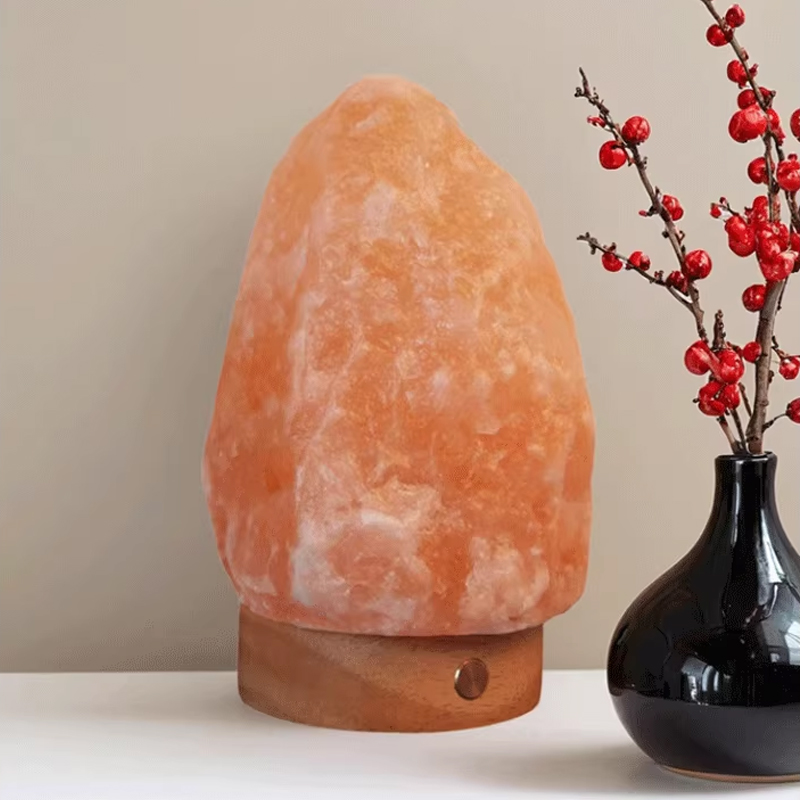 Orange Red USB Himalayan Rock Salt Lamp for Study Room Creative Lights ...