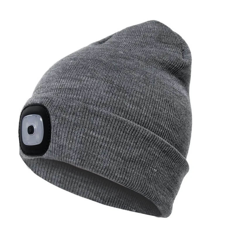Unisex Winter Warm Knit Hat Head Torch Cap – Kmtot