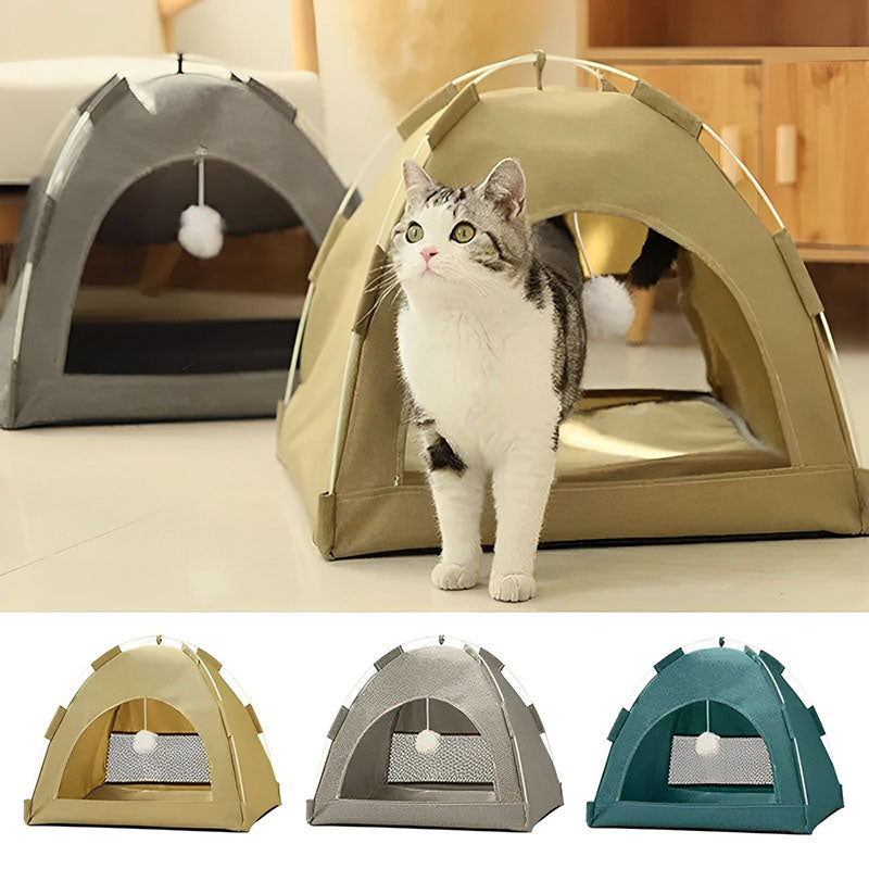 Waterproof Portable Outdoor Cat Tent Bed – Coparim