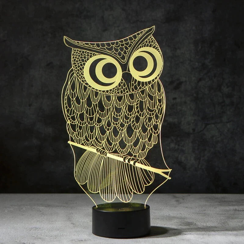 Owl V2 3D Illusion Lamp – Coparim