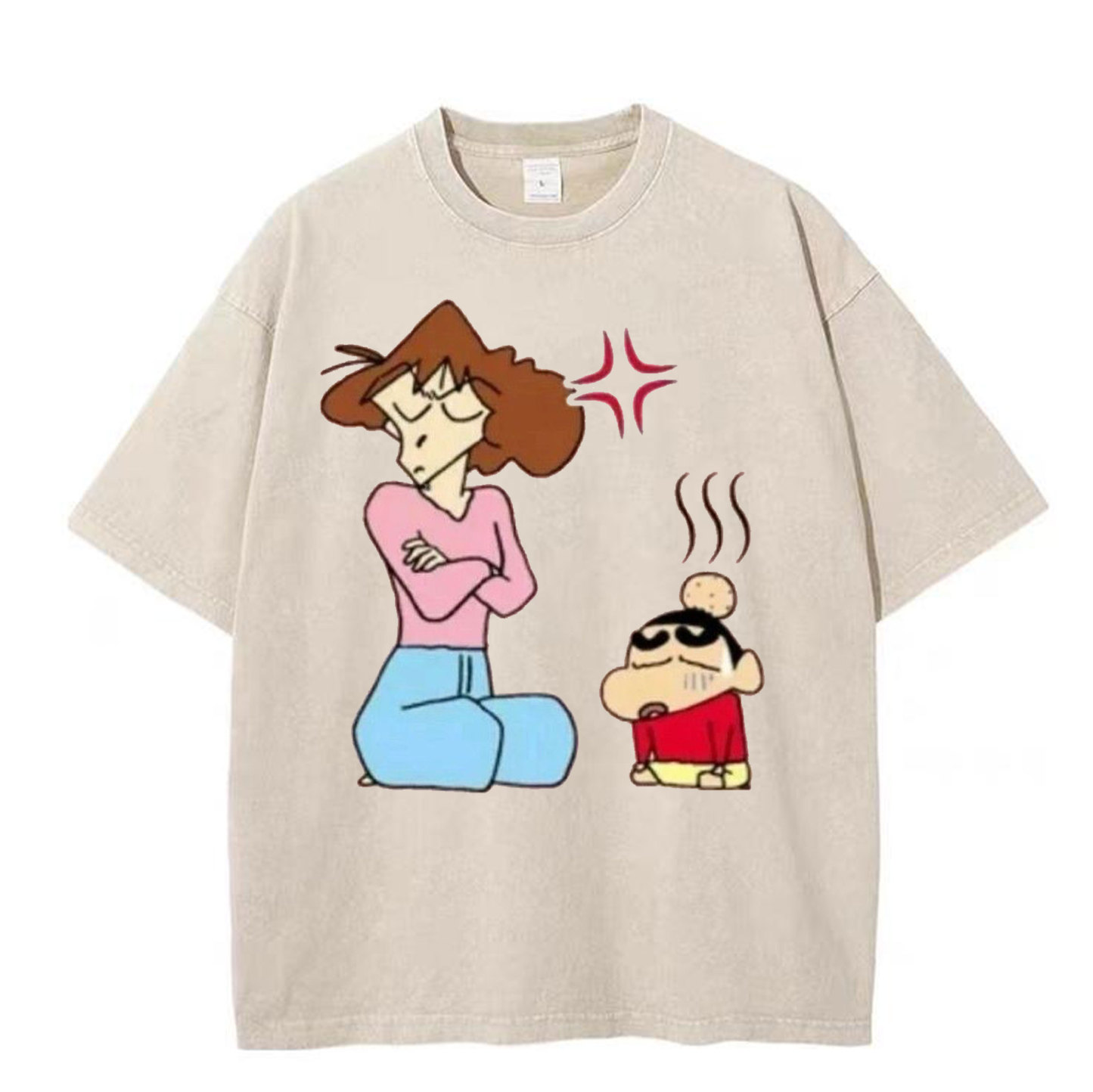 Crayon Shin-chan And Misae Nohara Washed T-Shirt – Nihon-tiger