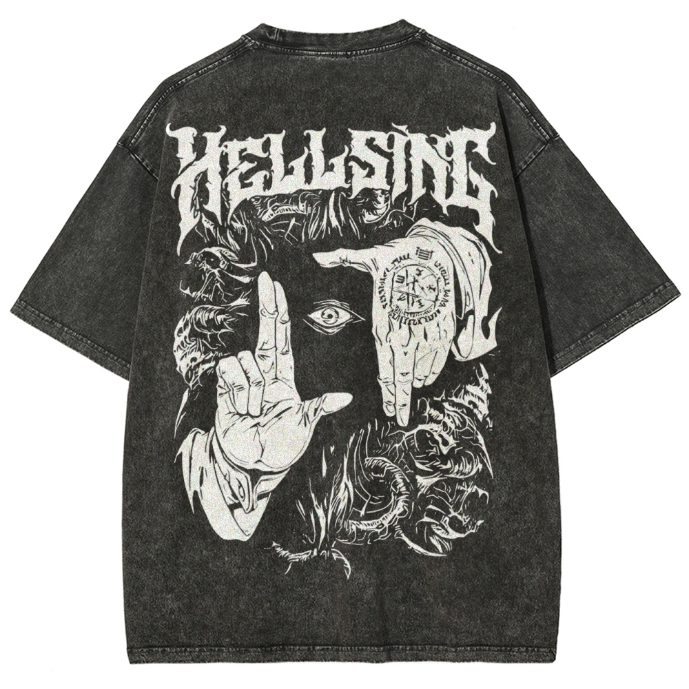 Alucard Hellsing Hand Signs Oversize T-Shirt – Nihon-tiger