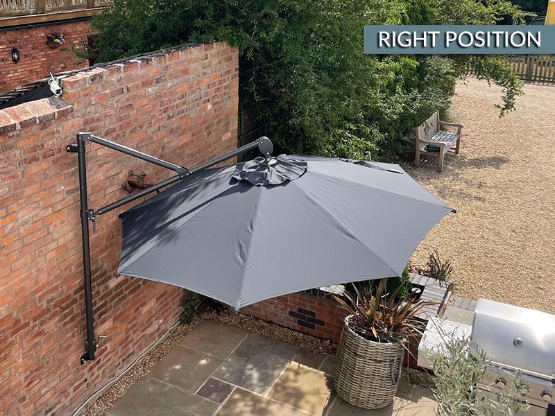 Turino Wall Parasol | April Offers – Garden Furniture Centre