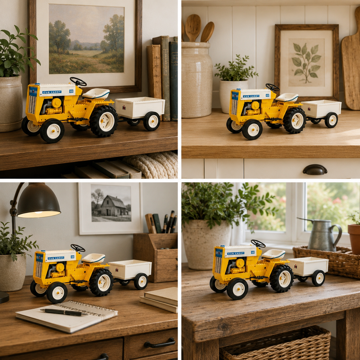 Yard Scout 122 Garden Tractor & Utility Wagon Building Set – Bricklt