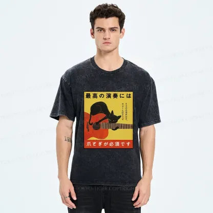 Tokyo-Tiger Cat Need To Sharpen Their Claws Washed T-Shirt Sale – tokyo ...
