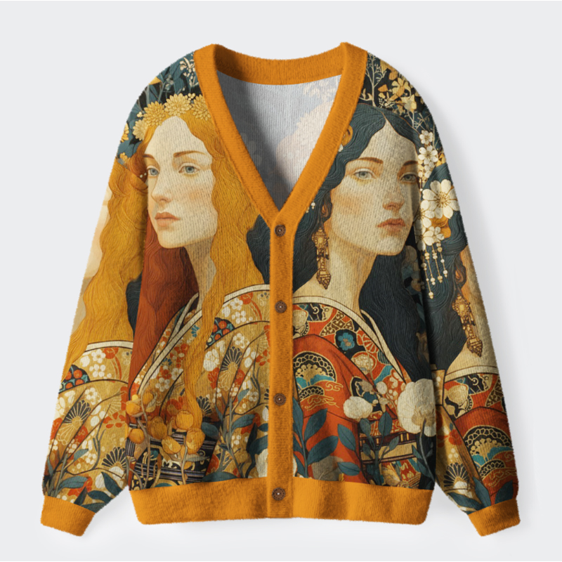 Tokyo-Tiger Daughters Of The Quiet Garden Ugly Cardigan Sweater – tokyo ...