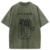 Tokyo-Tiger Mackerel In Tomato Sauce Washed T-Shirt Sale – tokyo-tiger