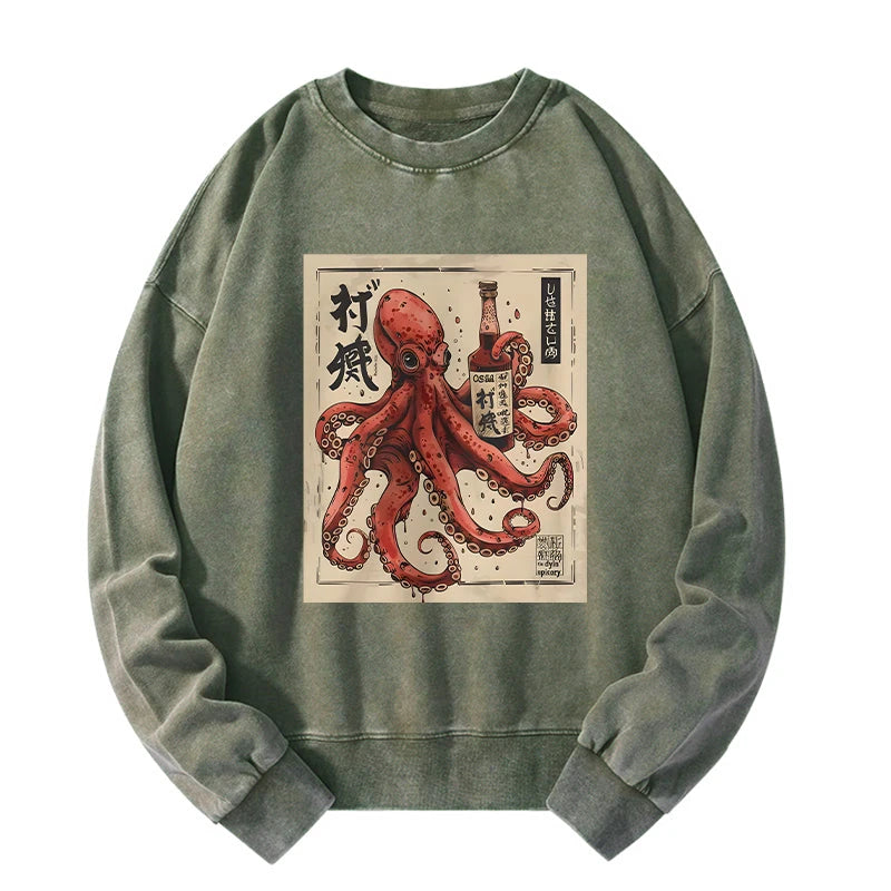 Trendy Japanese Style Washed Sweatshirts – tokyo-tiger Trendy Japanese Style Washed Sweatshirts – tokyo-tiger