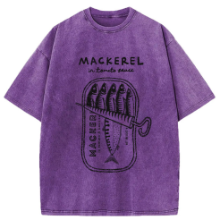Tokyo-Tiger Mackerel In Tomato Sauce Washed T-Shirt Sale – tokyo-tiger