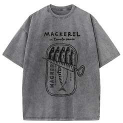 Tokyo-Tiger Mackerel In Tomato Sauce Washed T-Shirt Sale – tokyo-tiger