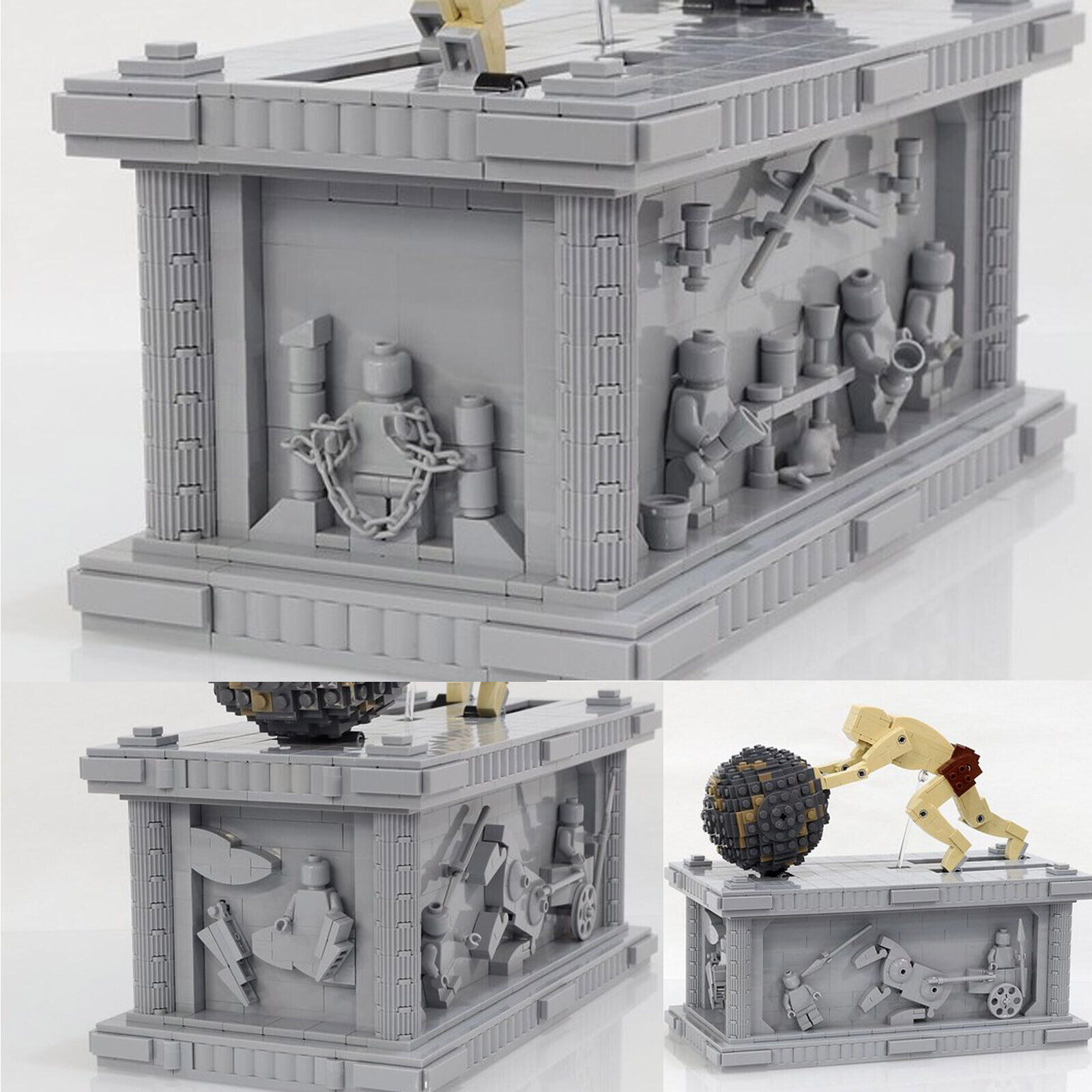 C3736 MOC-13424 Sisyphus Automata Motorized Sculpture 1222 Parts with ...