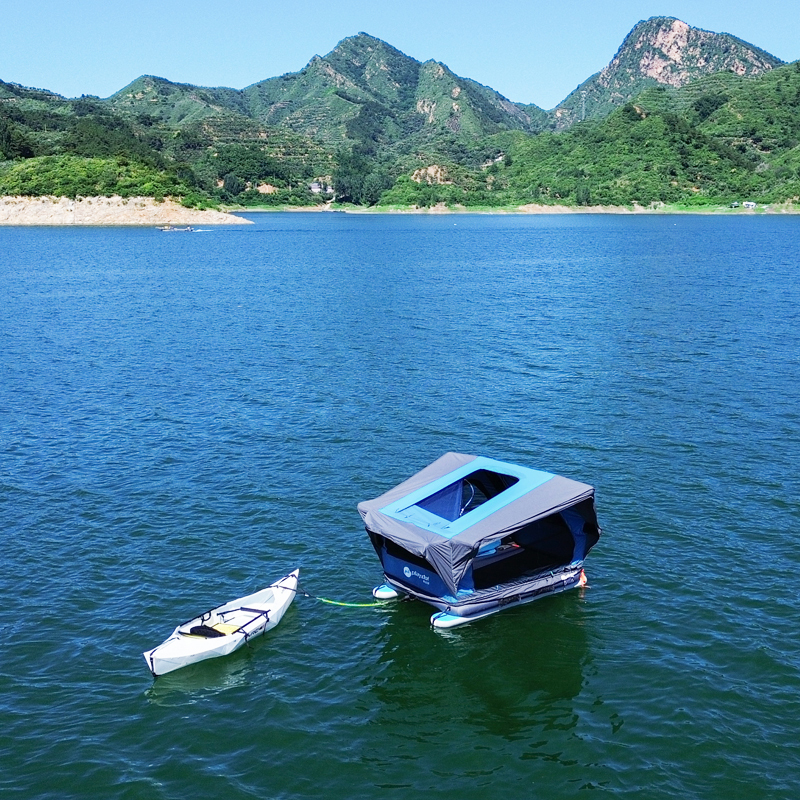 PlayDo Comfortable Inflatable Rooftop Tent-Best for FamilyCamping Trip ...