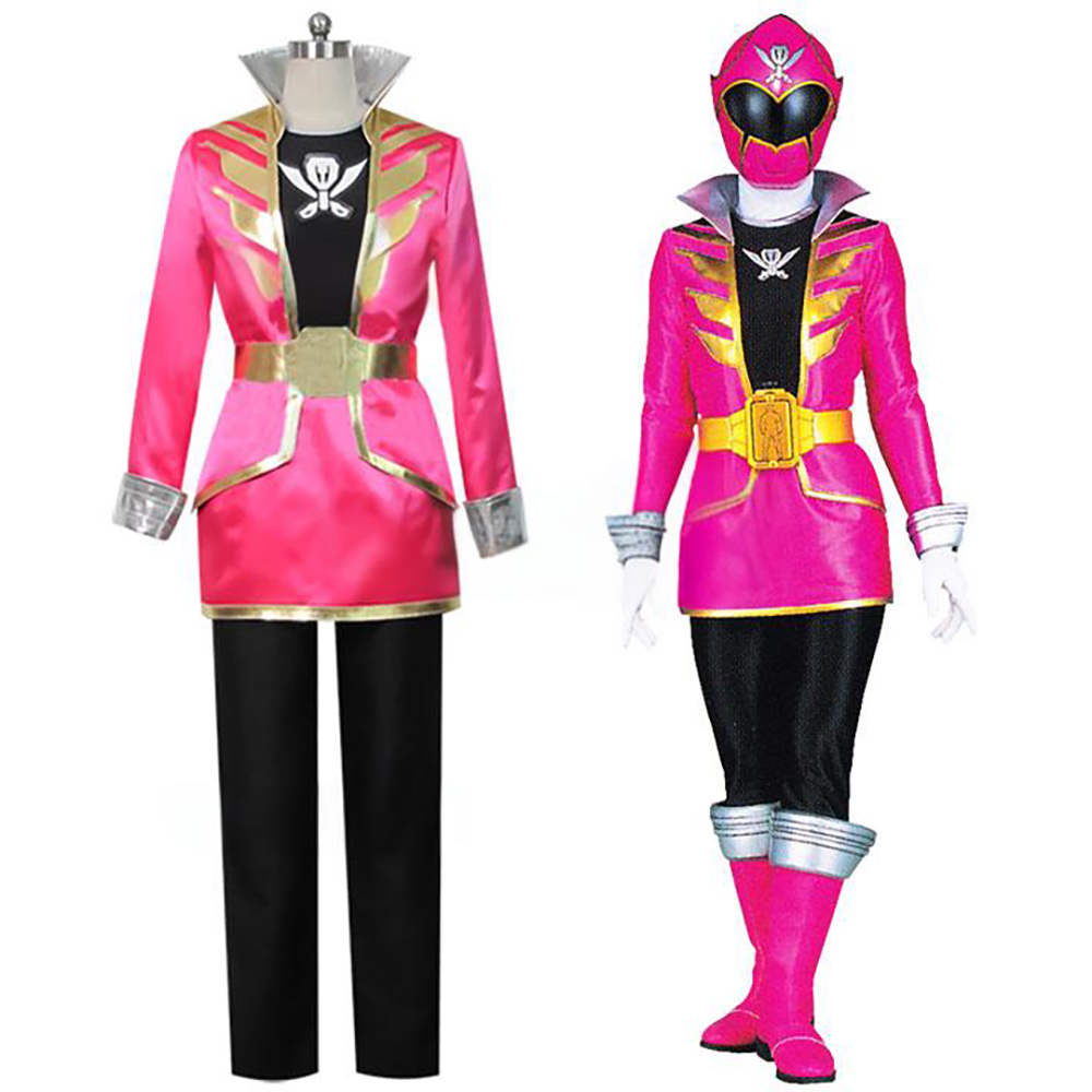 Power Rangers Megaforce Super Megaforce Pink Cosplay Costume Cosplay