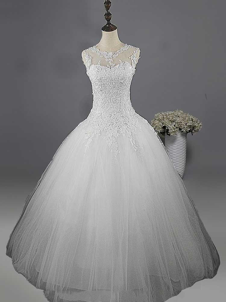 Glamorous Lace Vintage Lace Wedding Dresses 2021 | Cocosbride – COCOSBRIDE