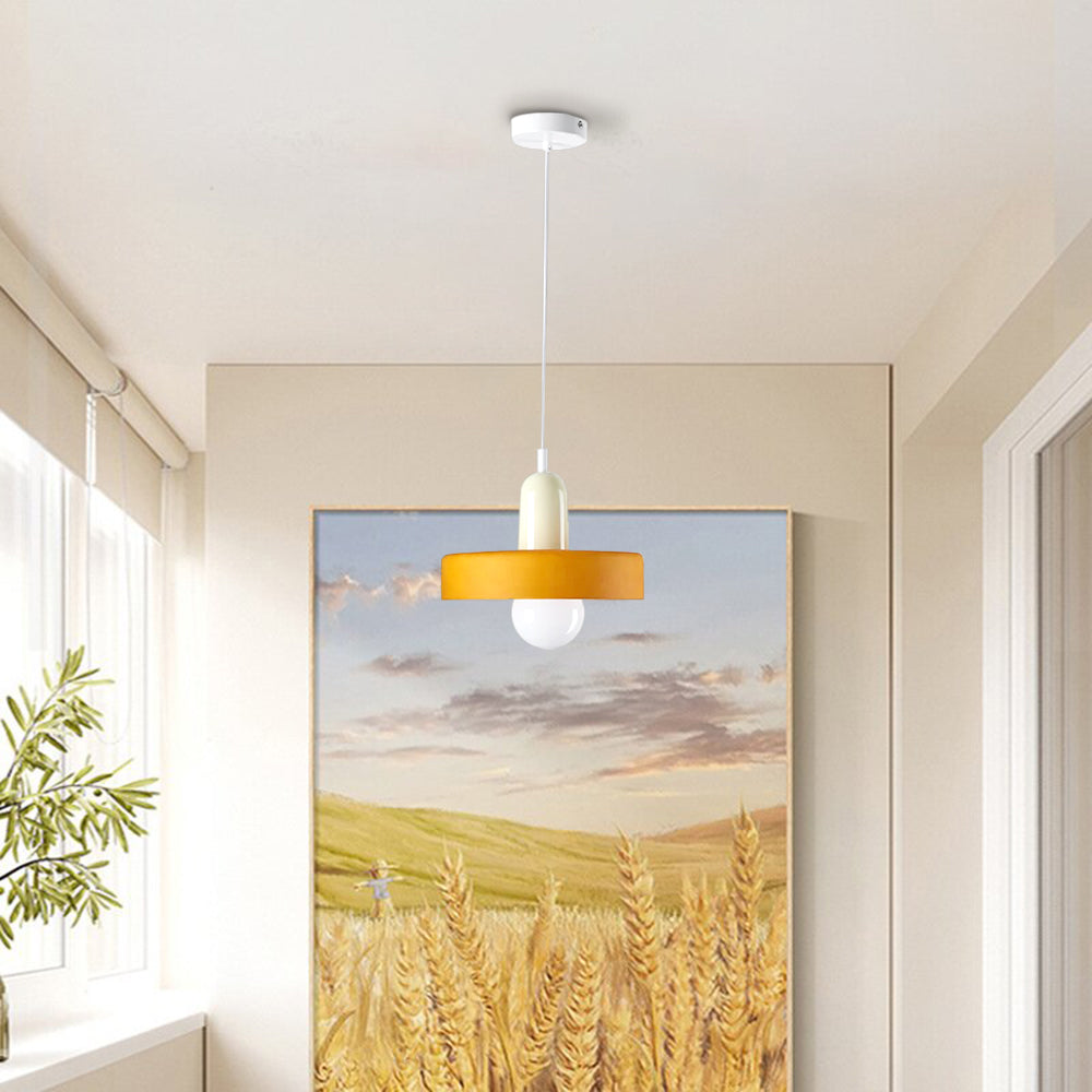 Morandi Vintage LED Glass Pendant Light, Multicolor