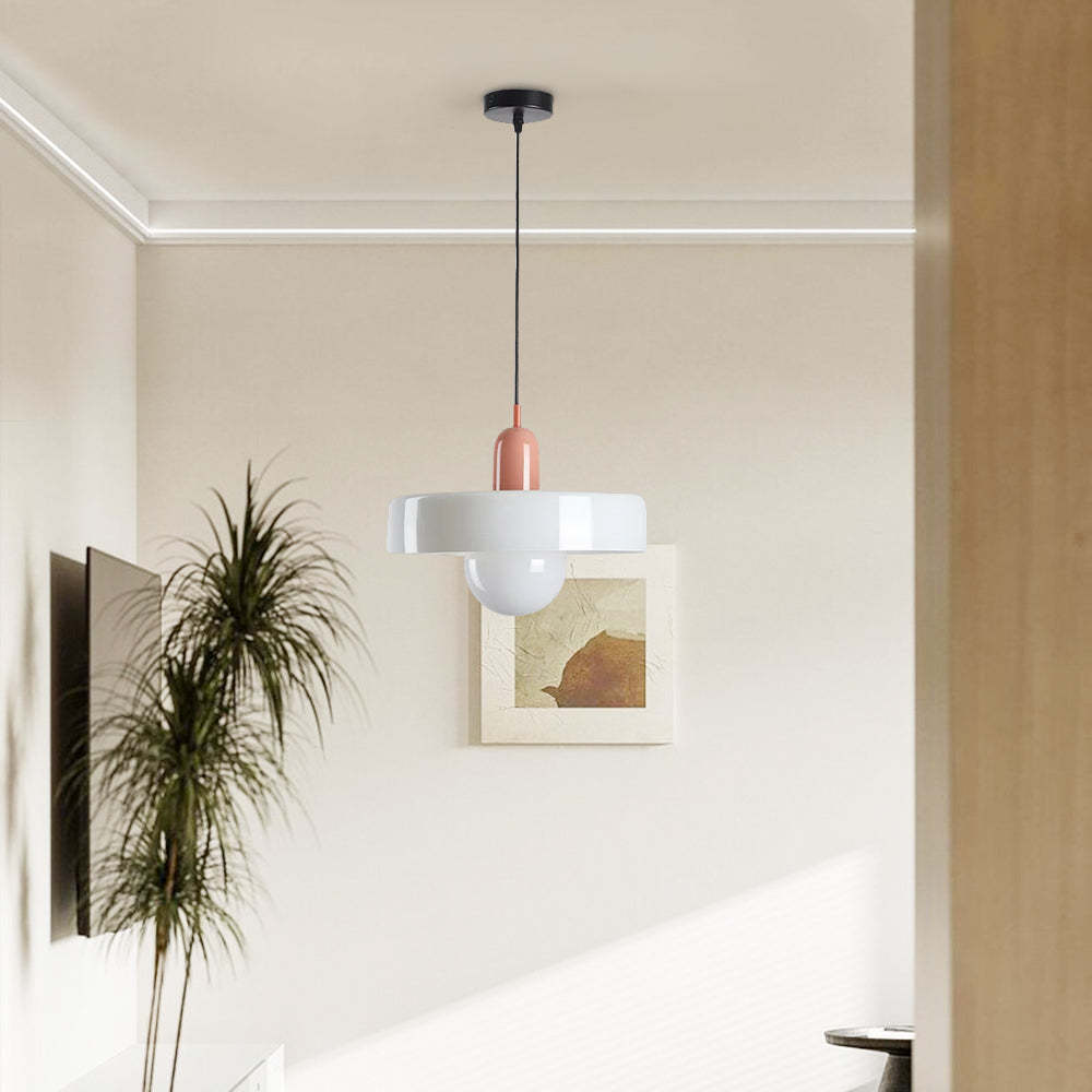 Morandi Vintage LED Glass Pendant Light, Multicolor