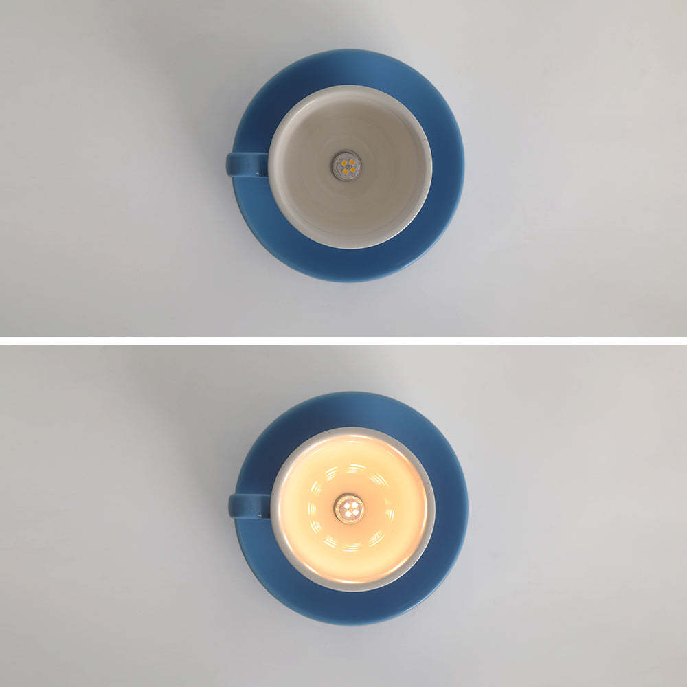 Morandi Modern Coffee Cups Ceramic Flush Ceiling Lighting｜Las Sola
